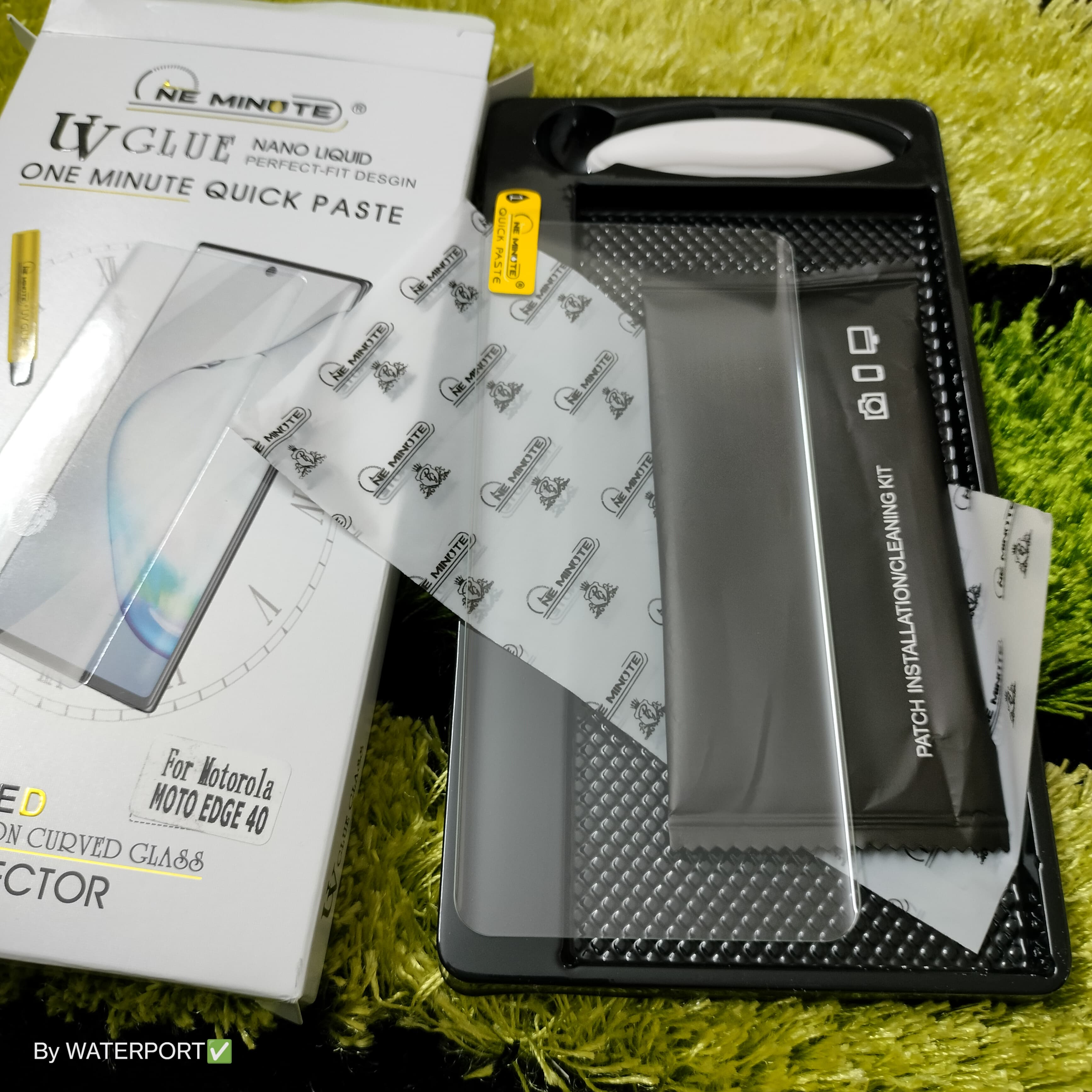 For Motorola Edge 40 Full Curved Glass Screen Protector Curvy Border ...