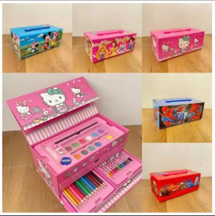 Art Set - Coloring Kit For Girls & Boys 54 Pcs Pack ( Random Colours ...