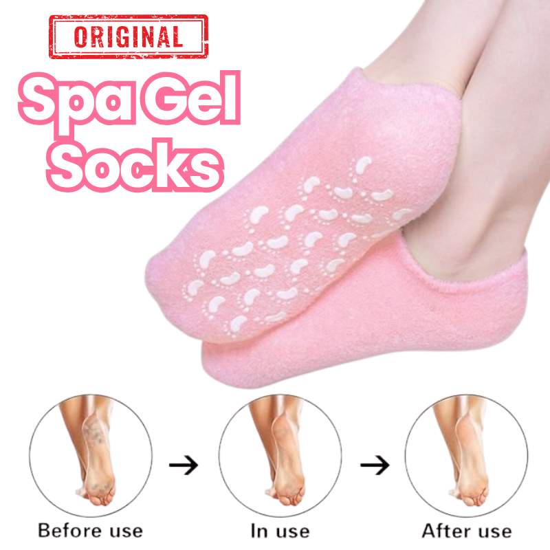 Silicon Moisturizing Socks for Men & Women | Gel Heel Protectors for ...