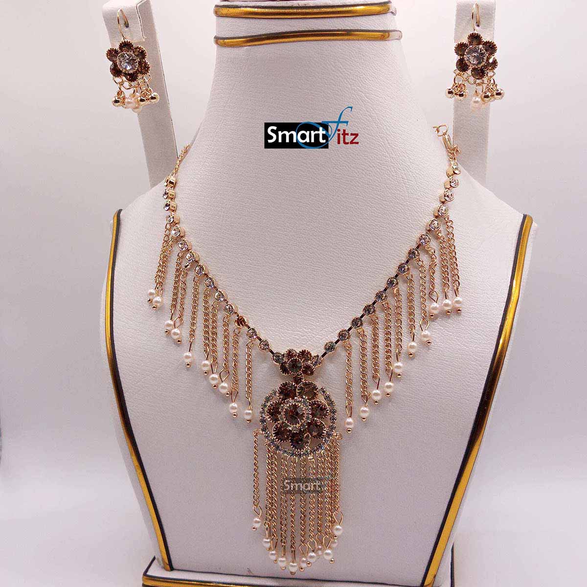 New and Elegant design Jewellery Set for Girls - Neckless, Drop ...