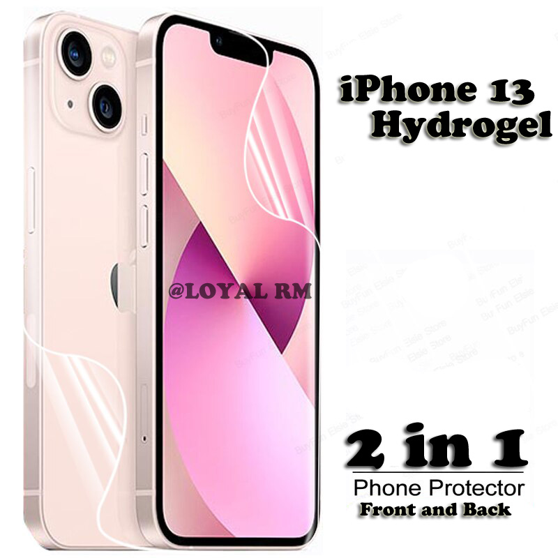iPhone 13 Front and Back Hydrogel Jelly Protector for iPhone 13 | Daraz.pk