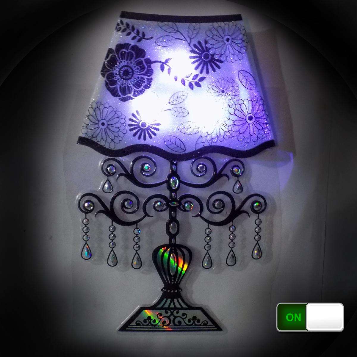 LED Lights Sticker 3D Embellishment Art Lamp Shape Attractive For Wall ...