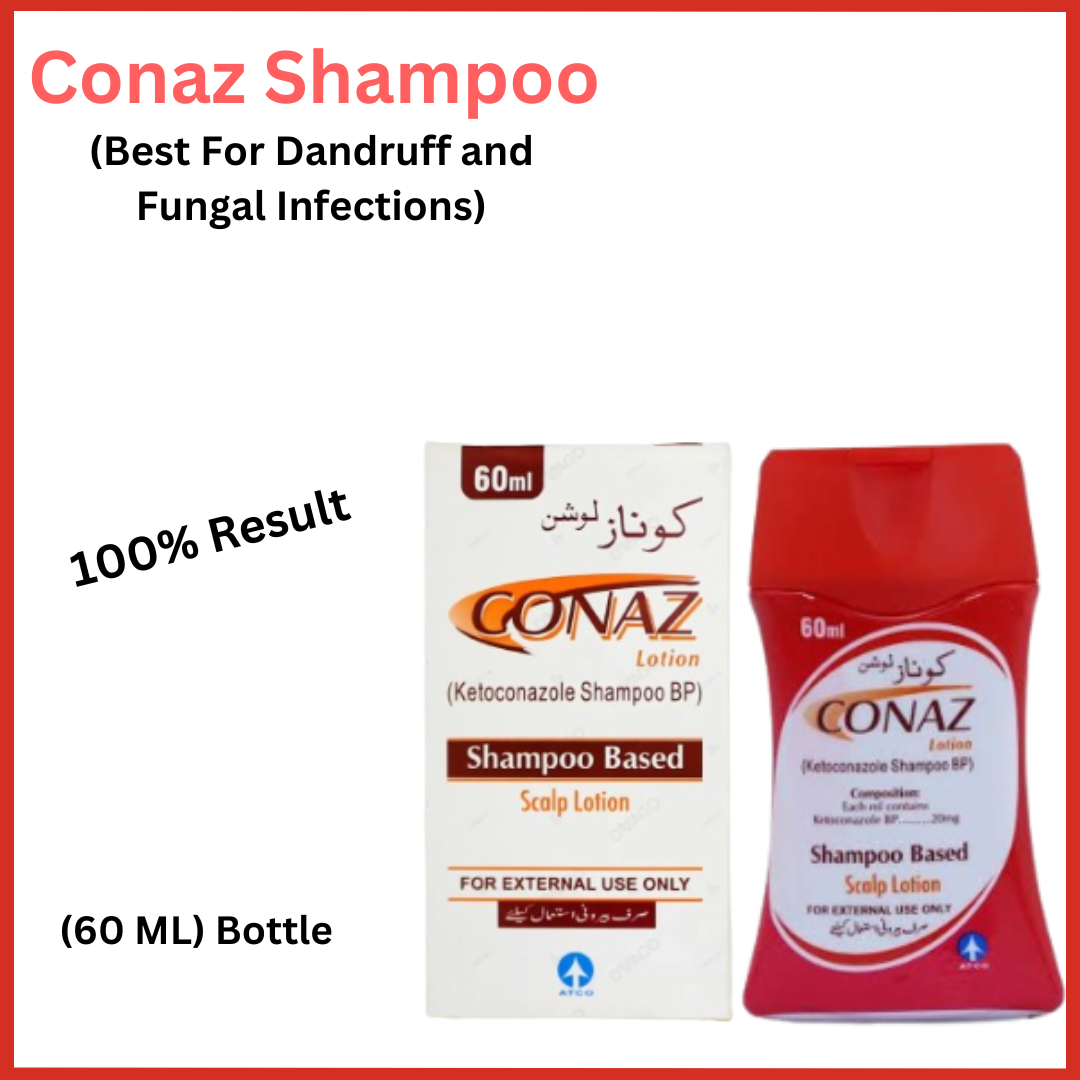 Conaz Ketoconazole Shampoo (60 ML) For Dandruff in Kids and Ad ults ...