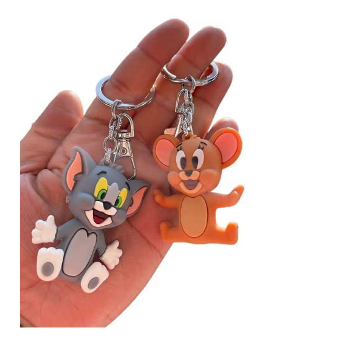 Tom & Jerry Cartoon Character 3D Rubbers Keychain | Daraz.pk