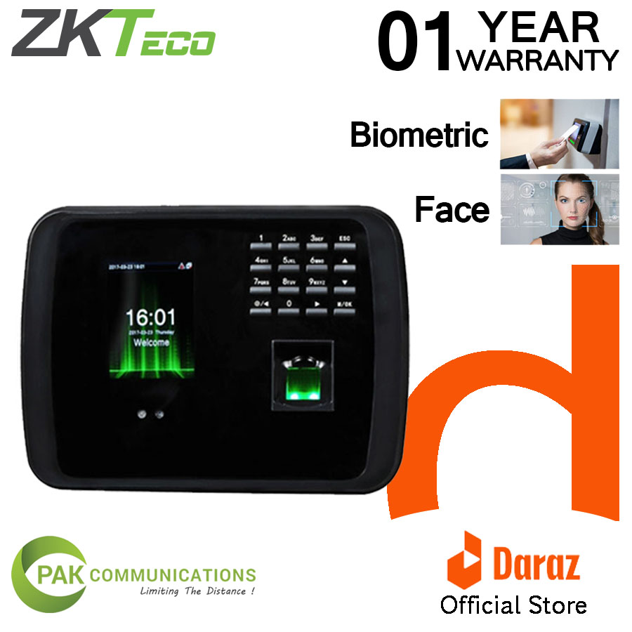 MB-460 Retina & Biometric Time Attendance Machine, Face Scan, Thumb Impression Device with ...