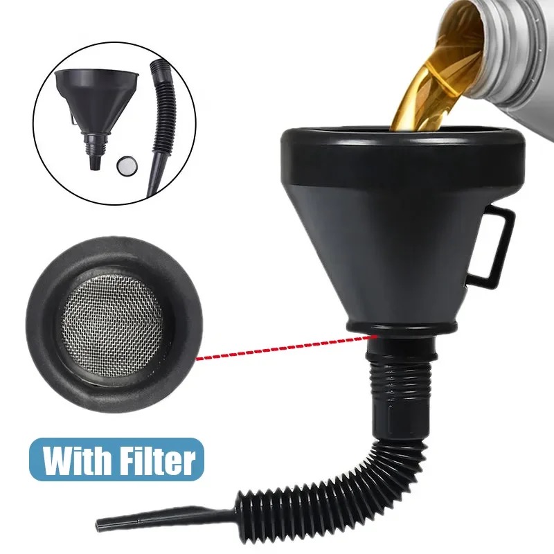 Engine Refueling Funnel with Filter for Car Truck Motorcycle Oil ...