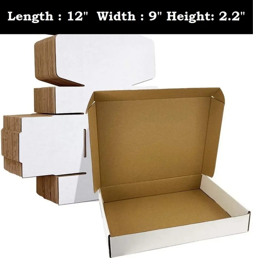Shipping Boxes, White Corrugated Cardboard Packing Small Mailer Box for ...