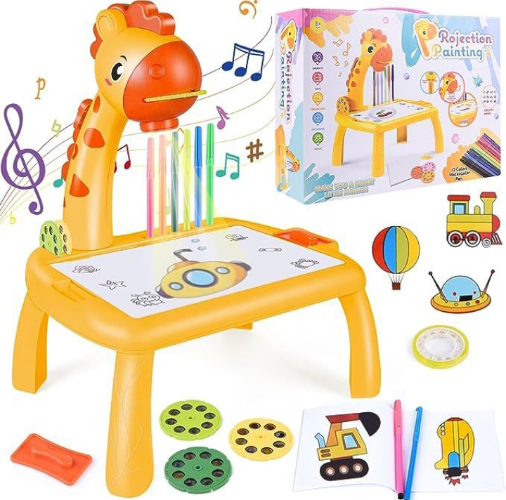 Drawing Projector Table for Kids, Trace and Draw, Drawing Board Giraffe ...