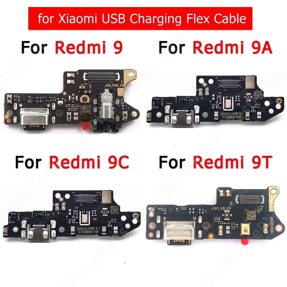 for Xiaomi redmi 9 9T 9A 9C USB Charger Port Connector Flex Cable USB ...