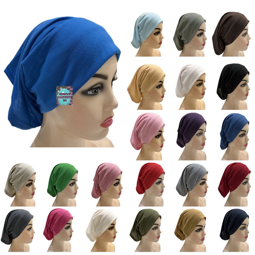 Pack of 2-20 Hijab Tube Caps - Soft, Breathable Under Scarves for Women ...
