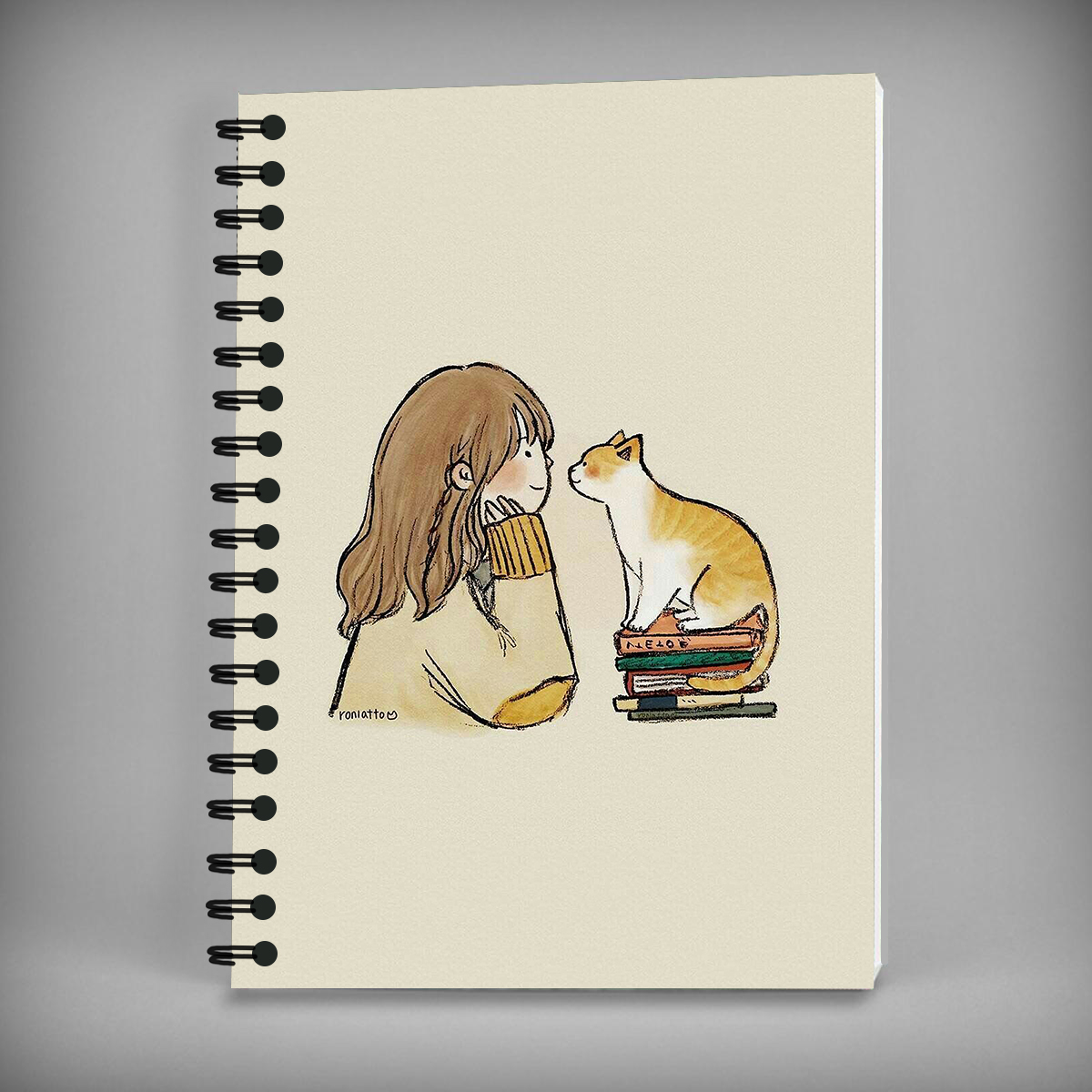 Notebook - Cute Character Cover for Girls University and College ...