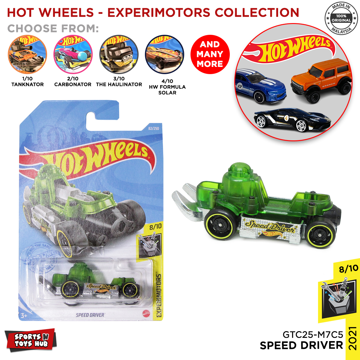 Diecast Hotwheels 2021,22 Hw Experimotors Die Series - Clip Rod ...