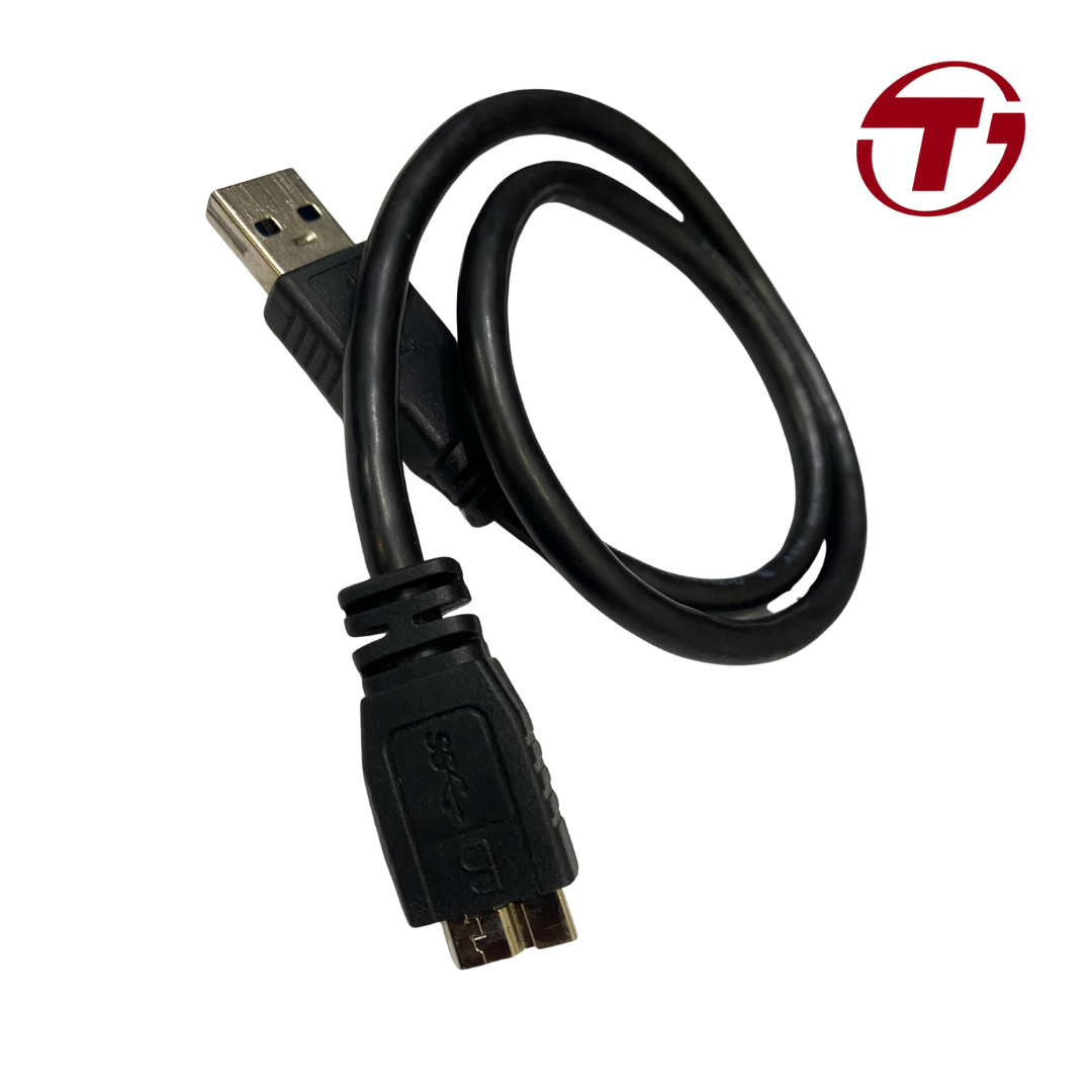 Original Transcend USB 3.1 A to Micro B SuperSpeed Cable for WD/Seagate ...