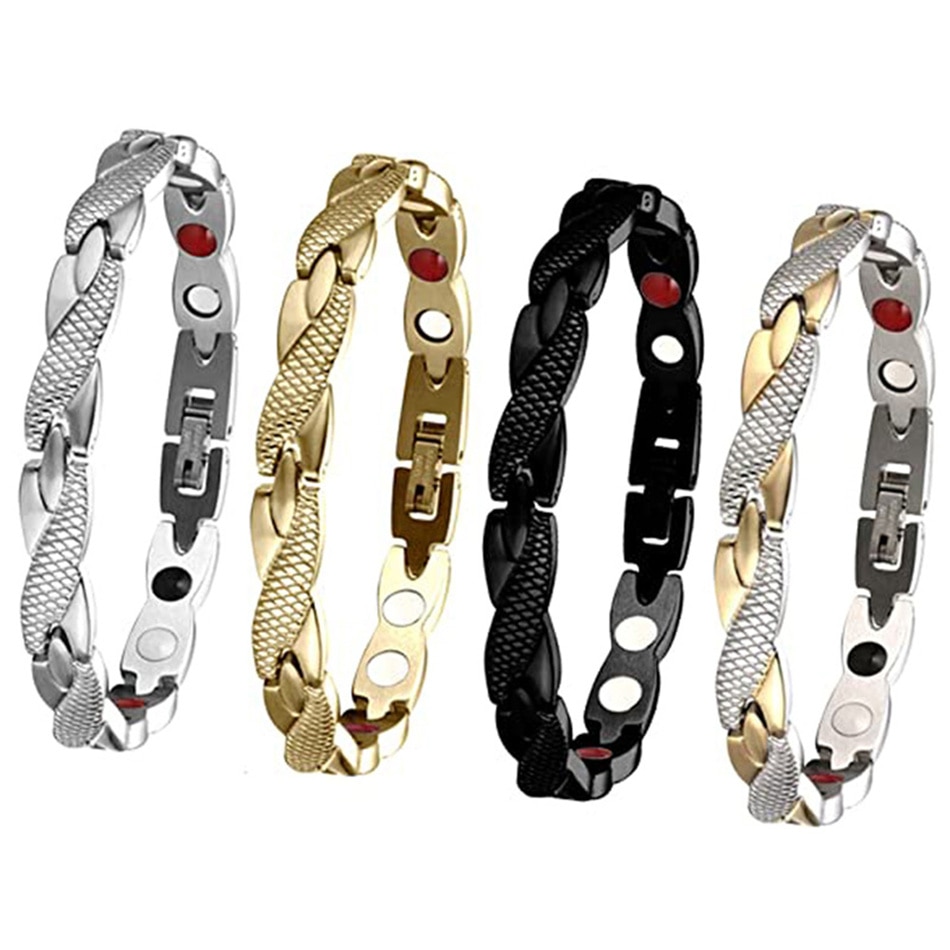 2Pcs Magnetic Bracelet Lymph Drainage Therapeutic Detox Slimming ...