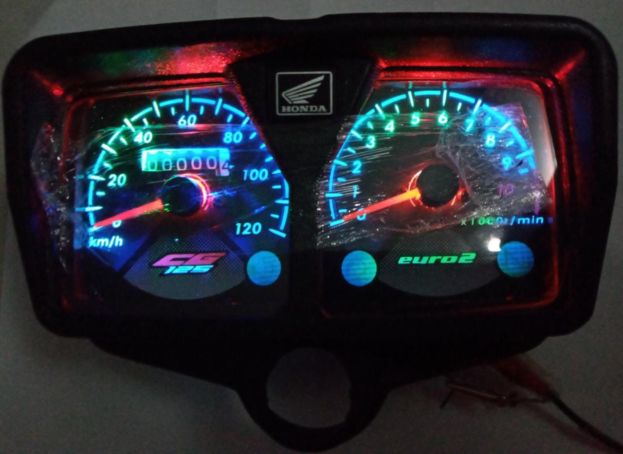 Multi colour LED Backlight Meter Speedometer for CG 125 Motorcycle ...