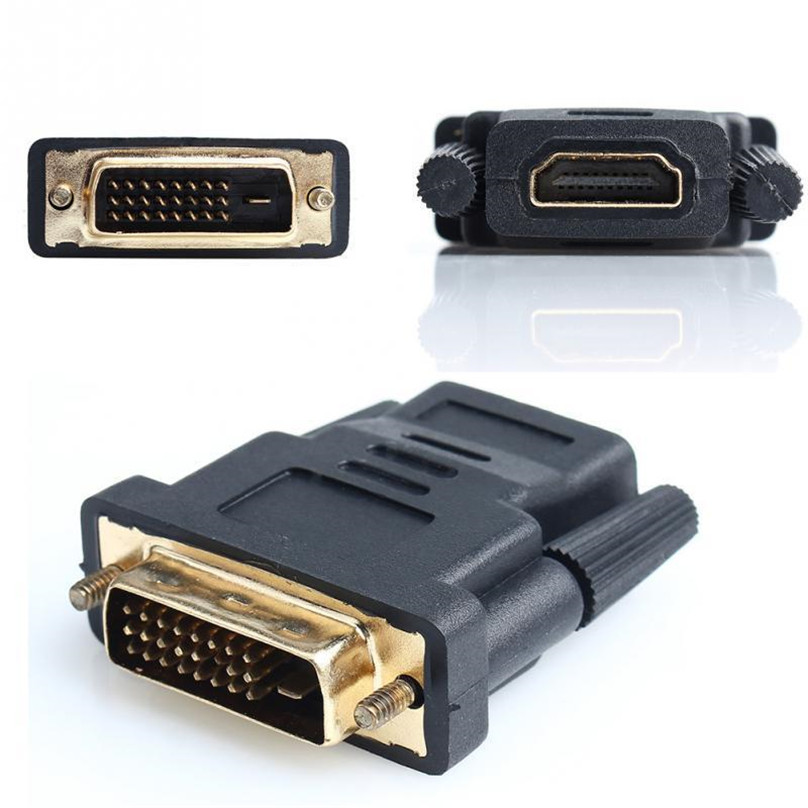 DVI-D 24+1 Male DVI to HDMI Female Adapter Converter Connector Head ...