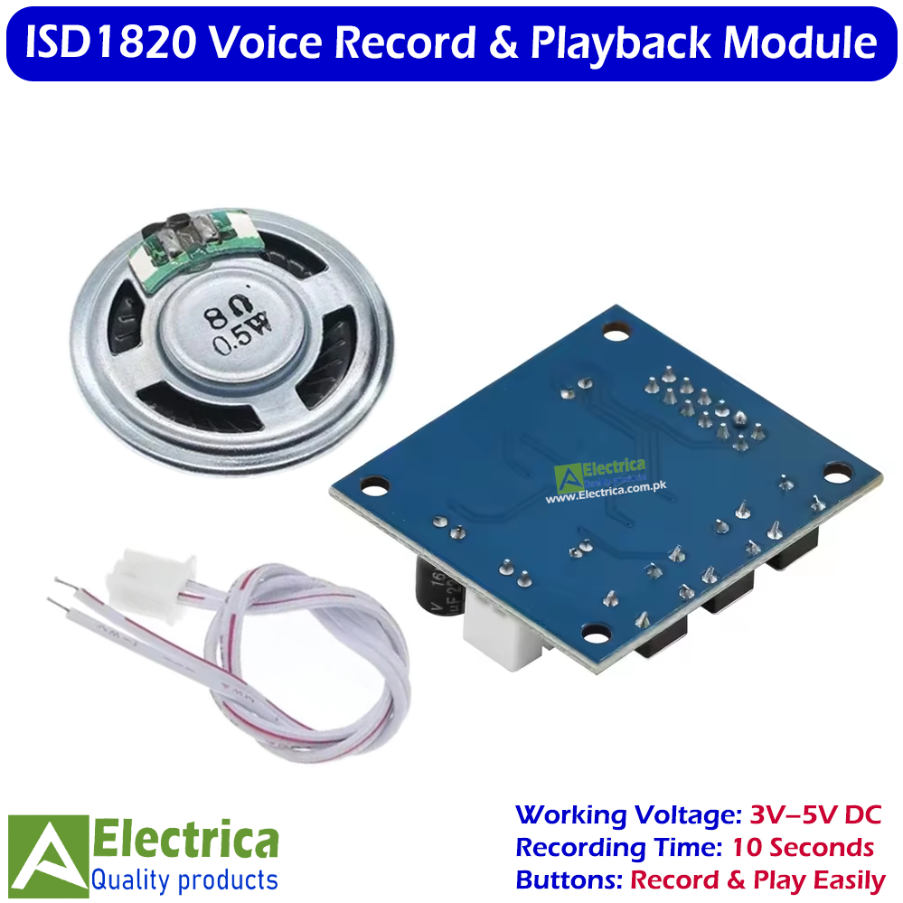 Registratore Sonoro Per Progetti 20 Seconds DC 3-5 V Voice Sound ...