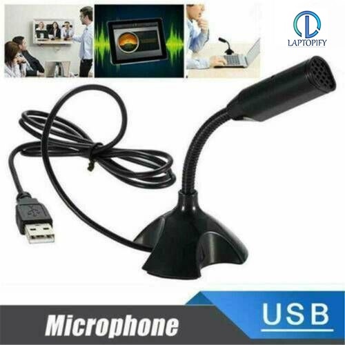 Universal USB Stand Mini Desktop Microphone For PC Computer Laptop ...
