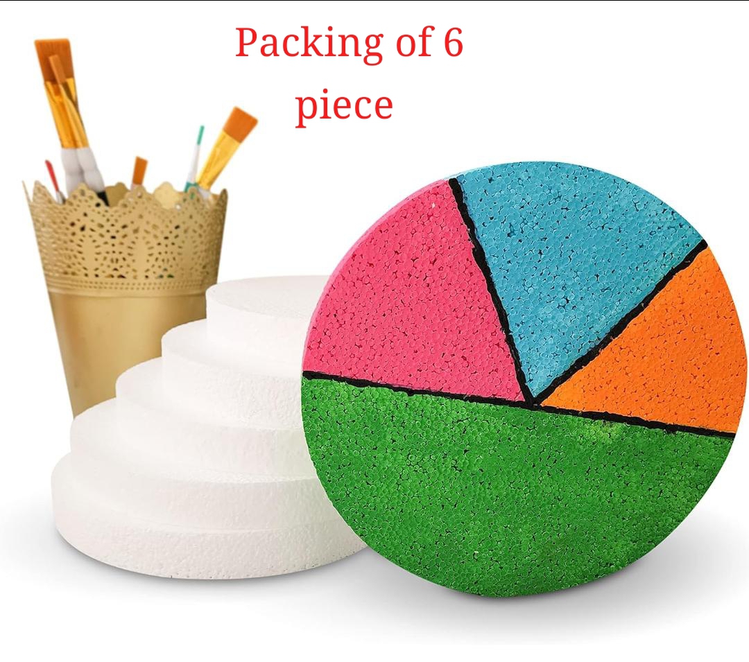 ROUND STYROFOAM HIGHER DENSITY FOR CRAFTS 6" | Daraz.pk