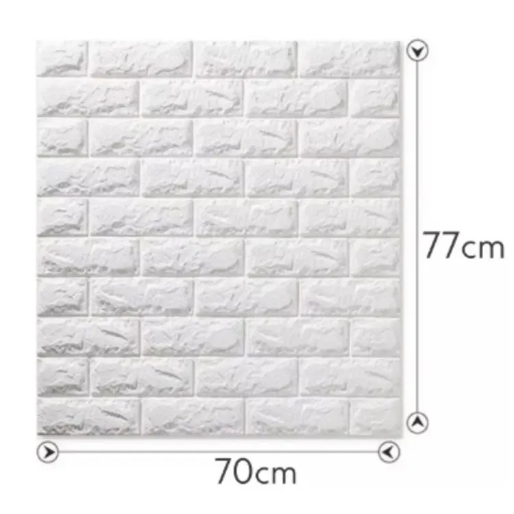 3D Brick Wall paper -Wall Stickers Self Adhesive Wallpaper Sheets 3mm ...