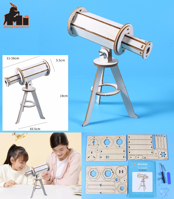 STEM 3D Astronomical telescope Puzzles for Kids Model Kit Physical ...