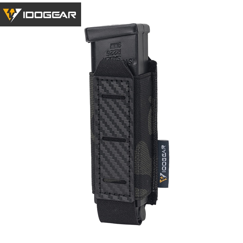 IDOGEAR Tactical Single Mag Pouch For 9mm Magazine MOLLE Mag Pouch ...