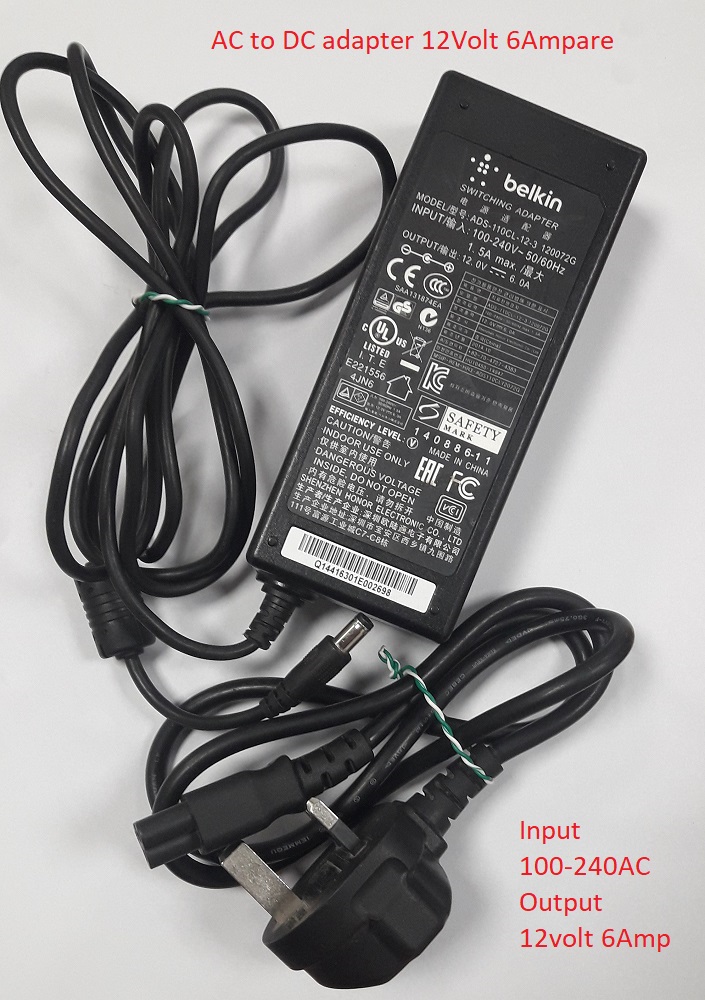 power adapter 12volt ,6Amp | Daraz.pk