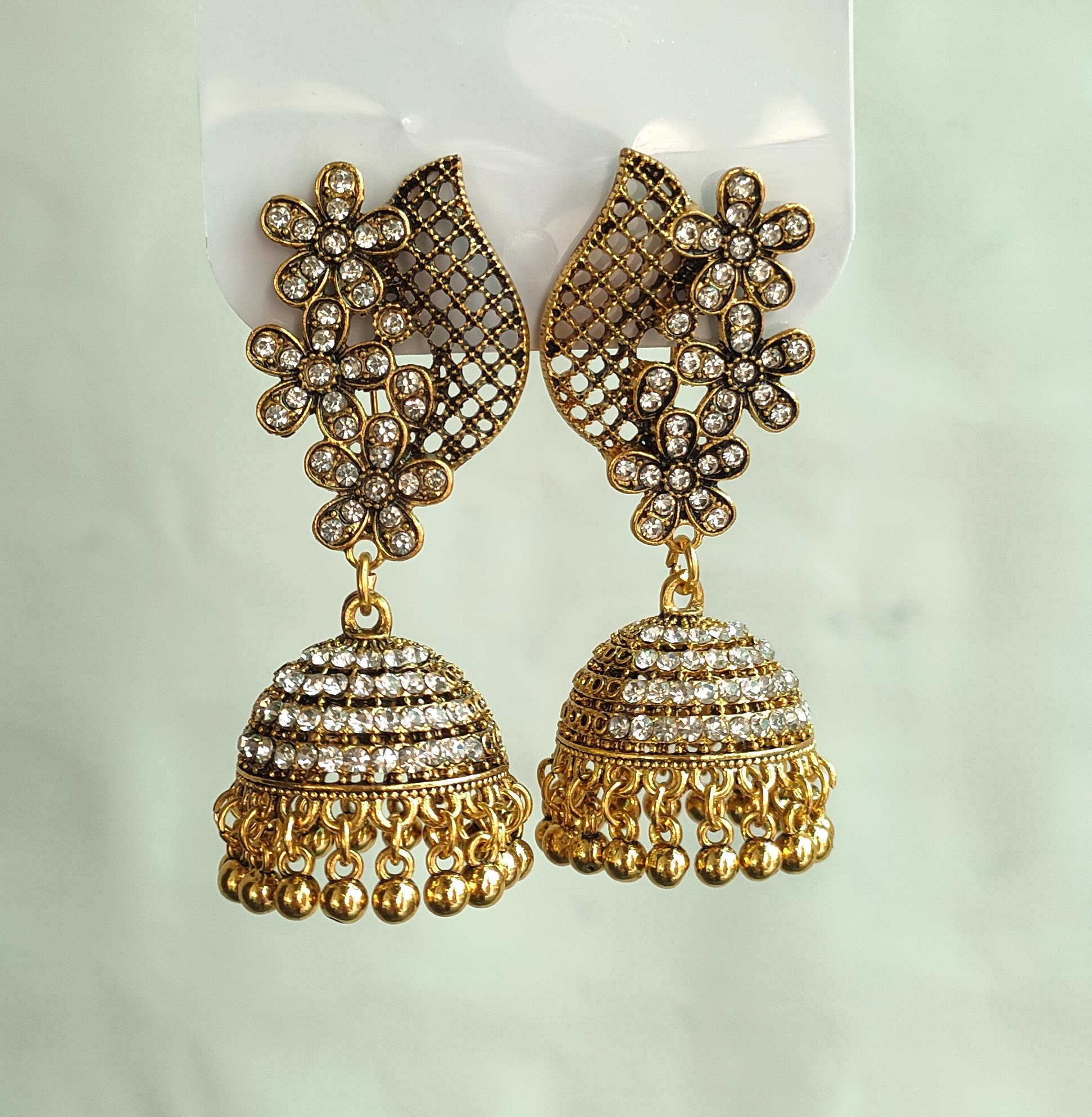 Golden Jhumka Bali for Girls/Women/Wedding/Party | Daraz.pk