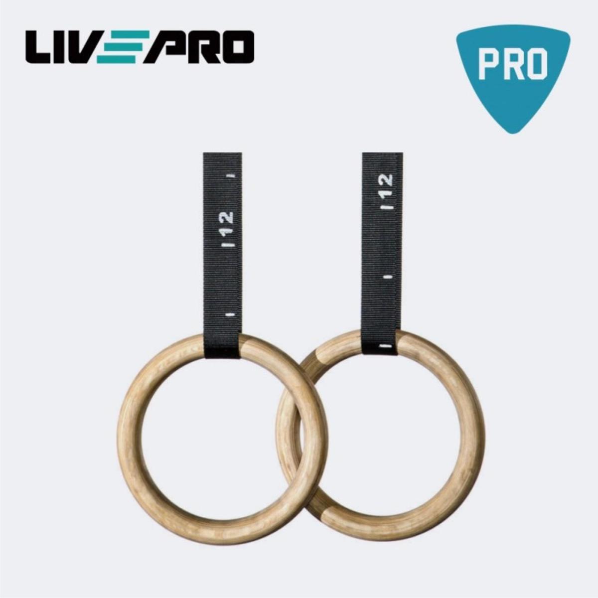 Rings - Brand Livepro Fitness - Wood Gym Rings - Model LP8123 | Daraz.pk