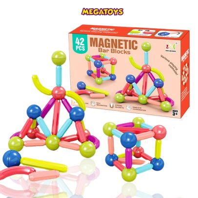 Magnetic Bar Blocks (42 Pieces) | Daraz.pk