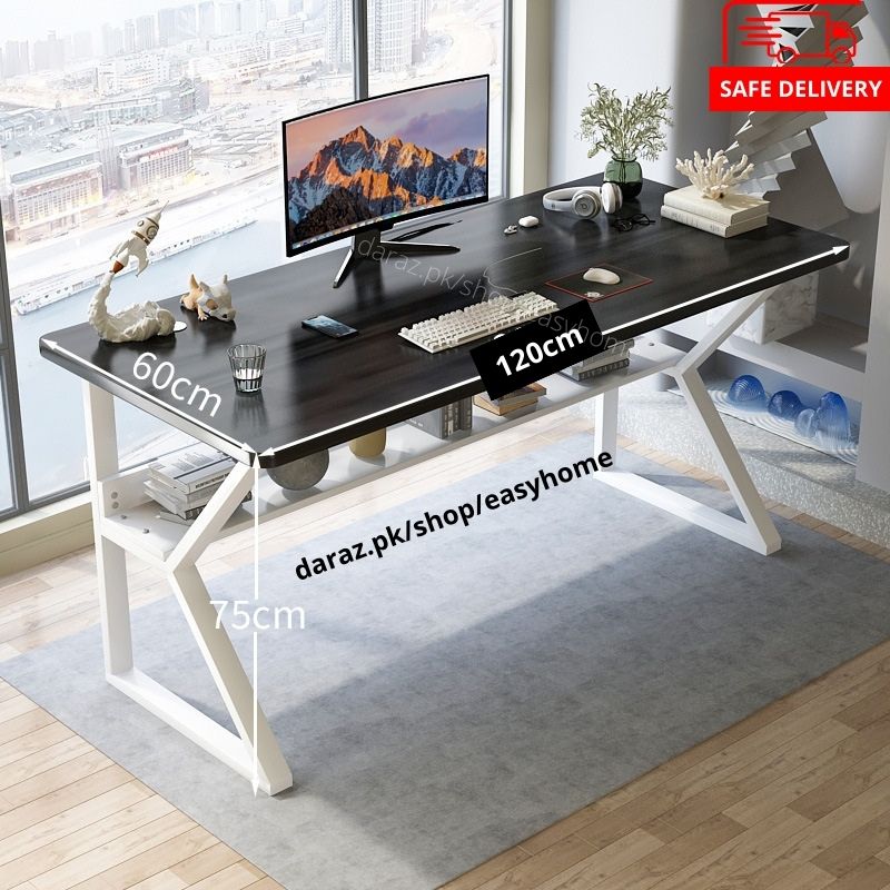 4ft & 3ft Length Modern K Shape Computer and Study Table Office ...
