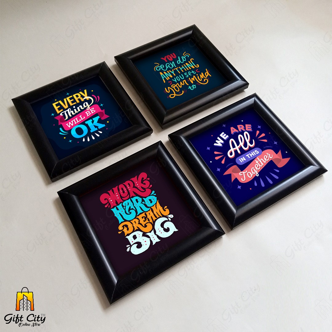Made by Gift City 676 - Motivational Quotes Frames - Glass Front with ...
