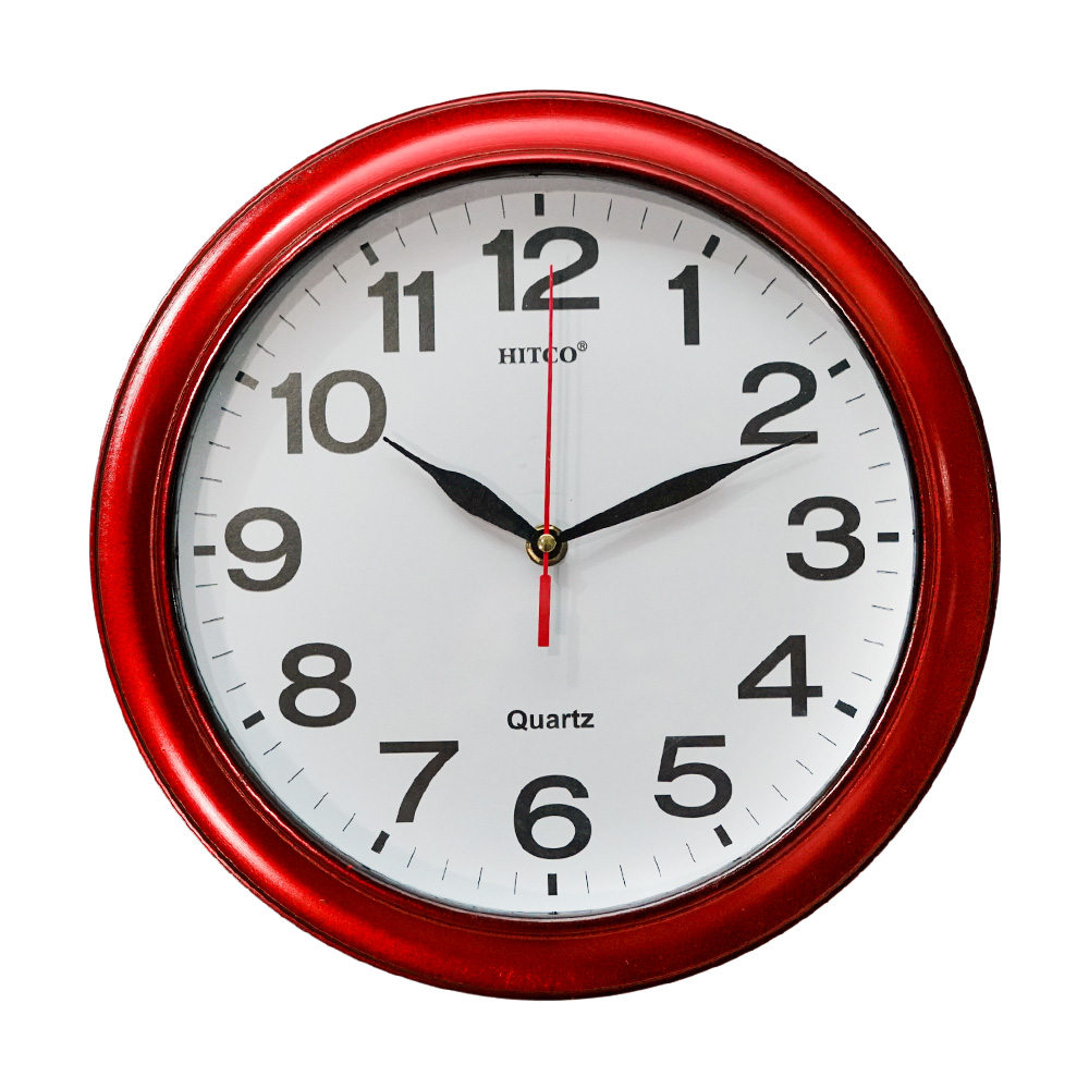 Hitco Round Simple Wall Clock - Wall Clock For Home and Office - Step ...