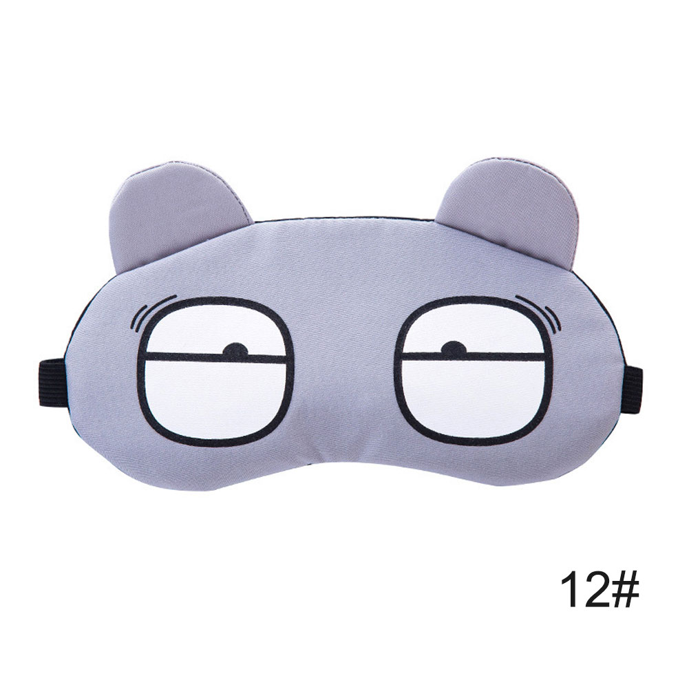 JM Cartoon Expression Eye Mask Funny Sleeping Mask Cover Travel Relax ...