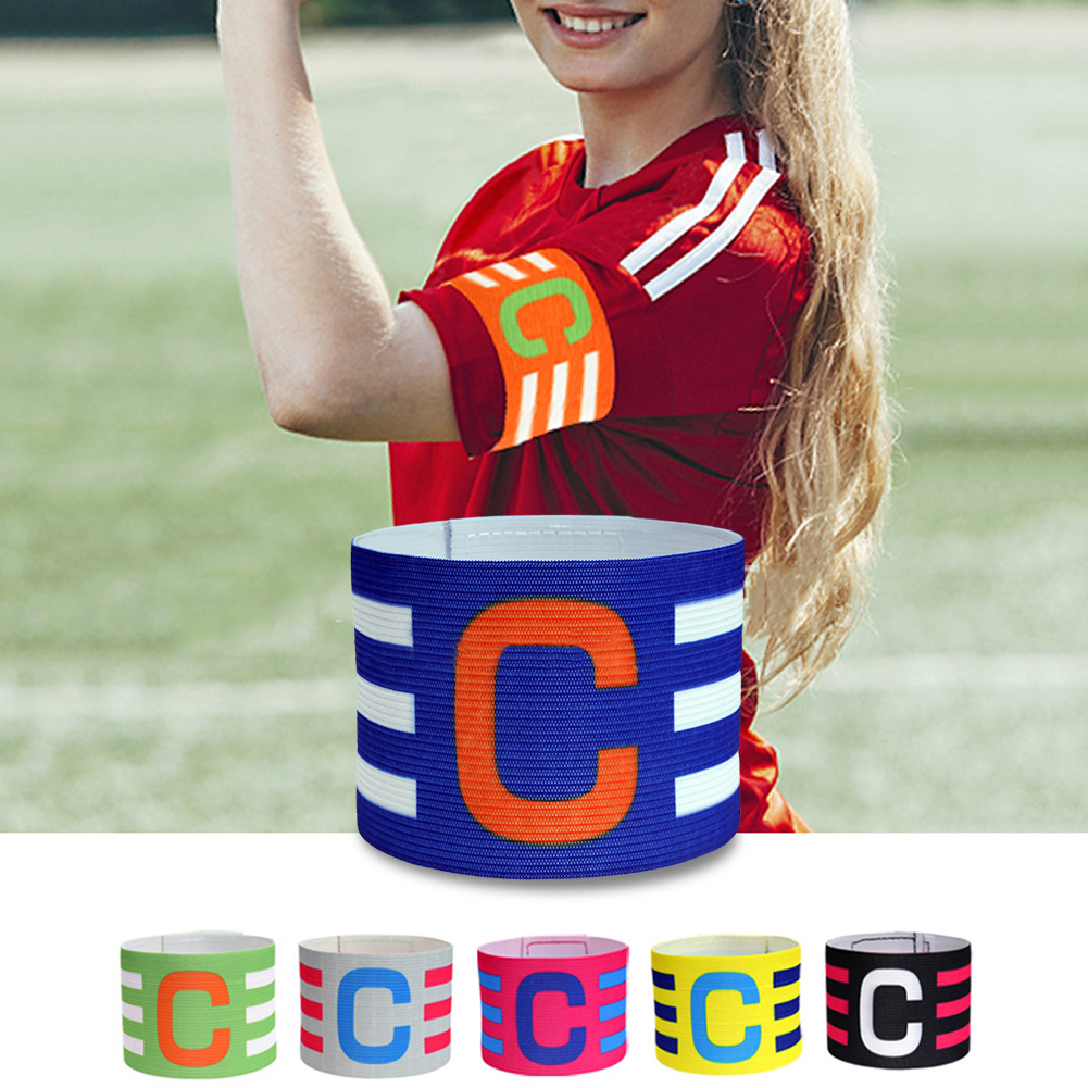 MeterMall Sports Captain C Arm Band Unisex Elastic Soccer Captain ...