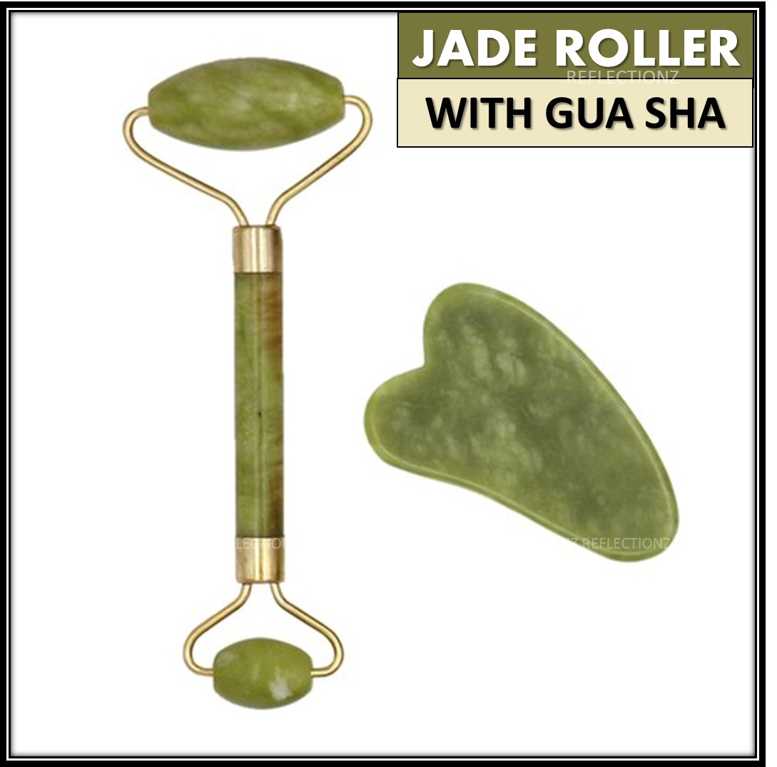 REFLECTIONZ TRADERS- Original Stone Jade Roller and Gua Sha Set, Beyond ...