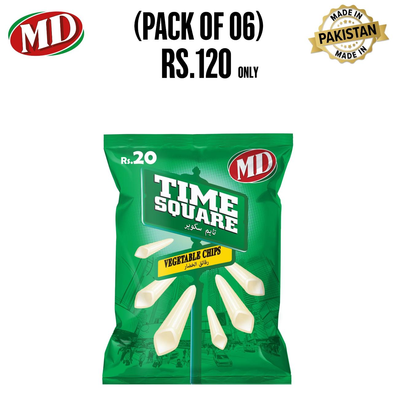Time Square Vegetable Chips Rs. 20 - Pack of 06 | ZEE SNACKS - MD FOOD ...