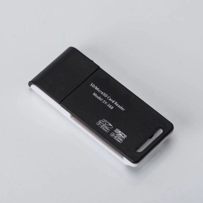 USB 2 In 1 High Speed Card Reader For SD Micro SD TF Memory Card Adapter For PC Laptop ...