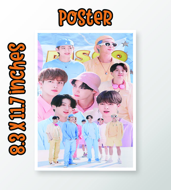 Beautiful Poster BTS Boy band Group Poster | Daraz.pk