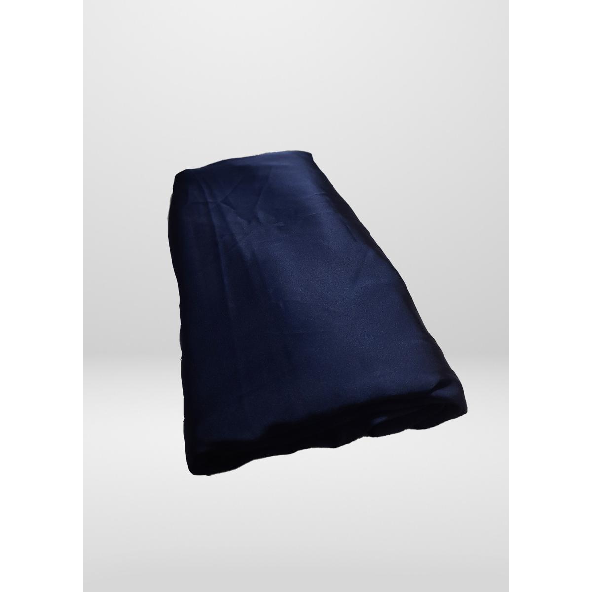 Inayat Arts Plain Shamose Silk in Dark Blue color used for inners ...