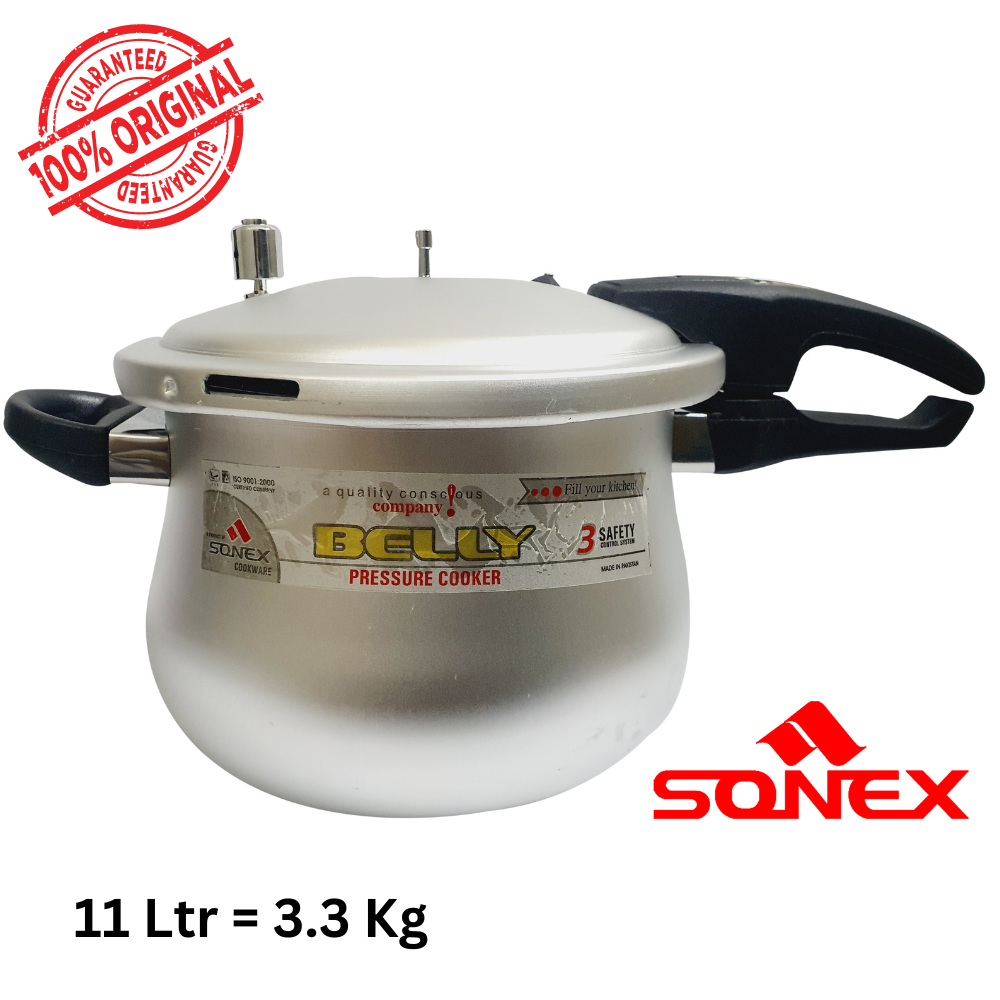SONEX Belly Pressure Cooker | 5Ltr - 7Ltr - 9Ltr -11Ltr | Aluminium ...