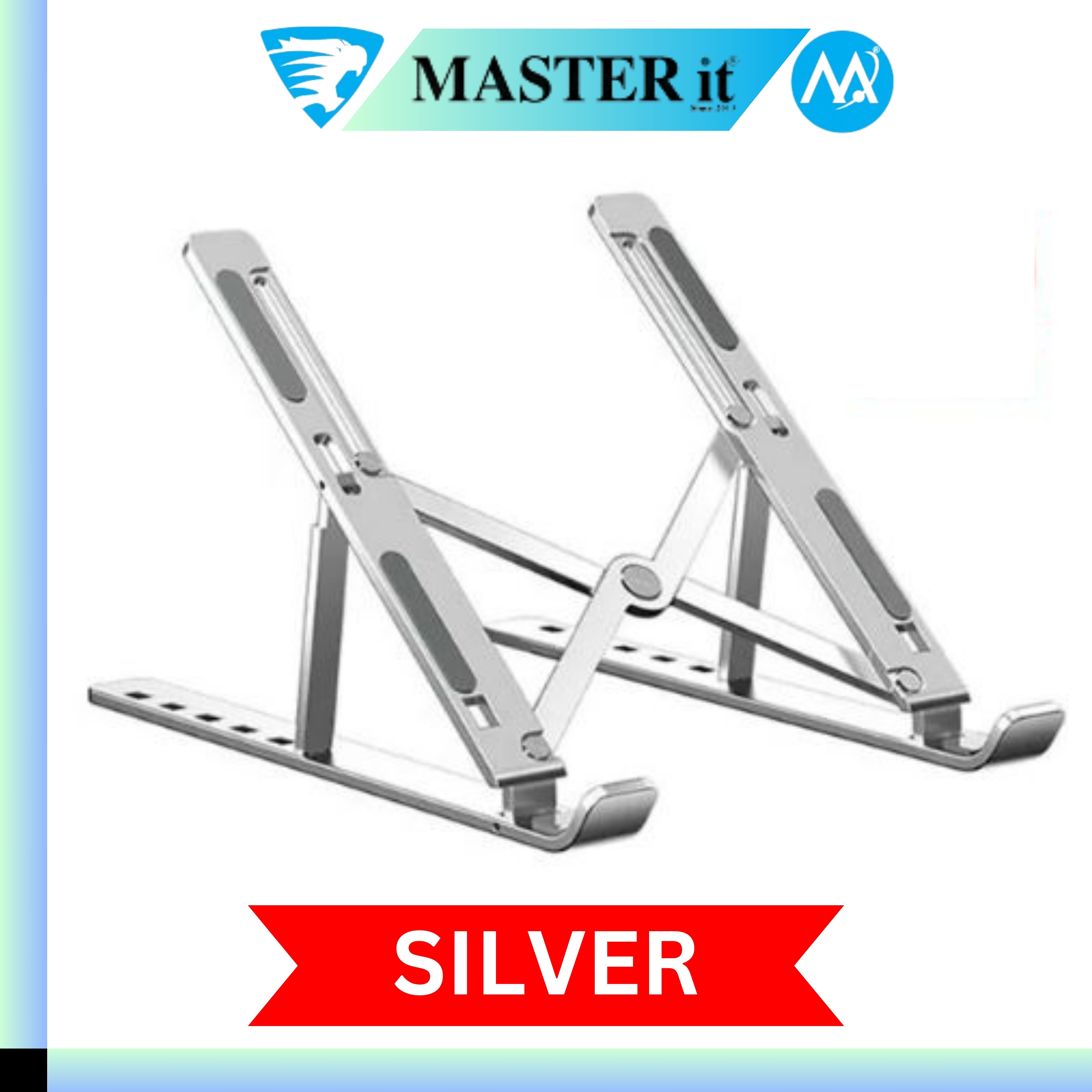 Aluminium Laptop Stand With 7 Gear To Adjust Height & Anti Slip Rubber ...
