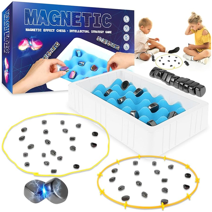 Magnetic Effect Chess Game Stones Chess Set Battle Chess Board ...