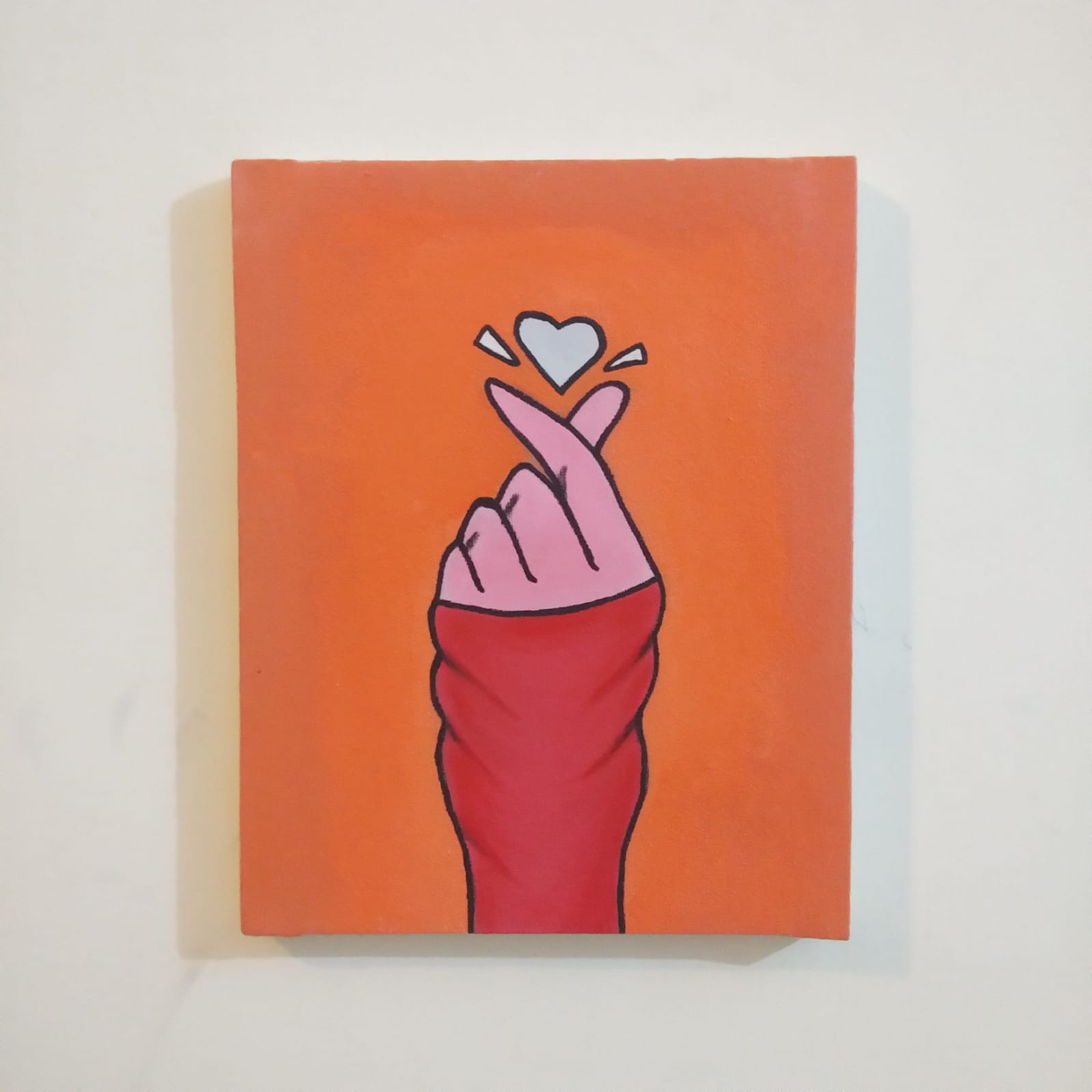Heart in Hand canvas painting of 8x10 inches that is perfect for a home ...