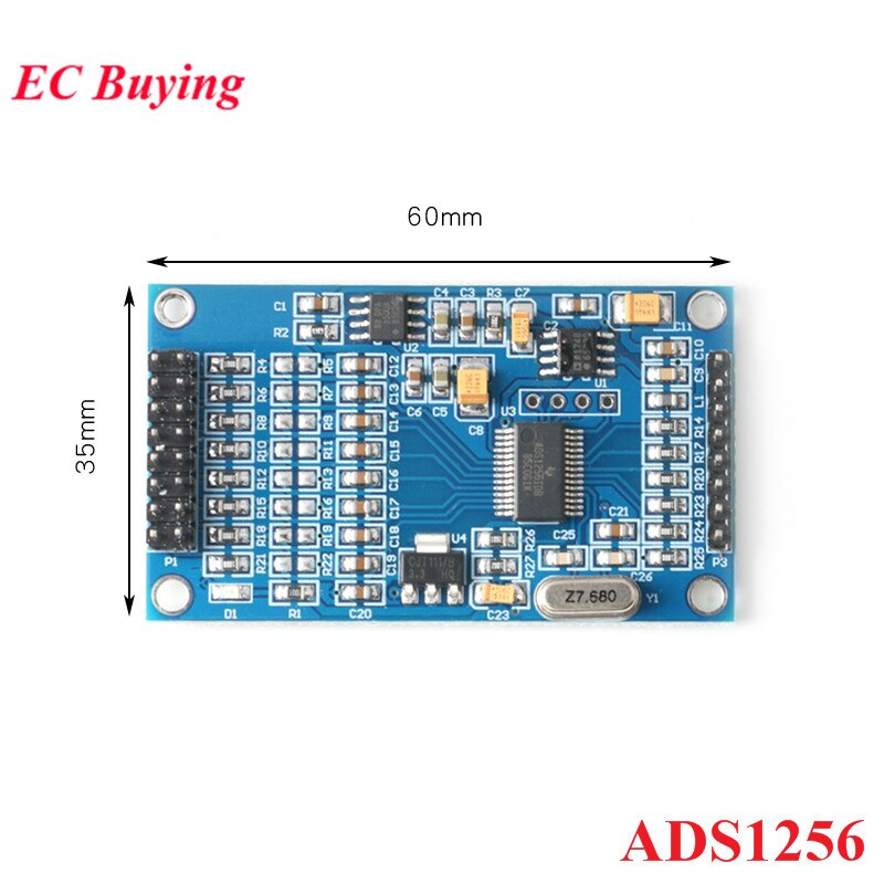ADS1256 24bit 8 Channel ADC AD Module High Precision ADS1256IDB ADC ...