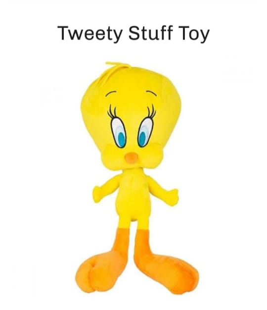 Tweety Stuff Toy for Kids - Tweety Teddy Bear - Tweety Super Soft Stuff ...