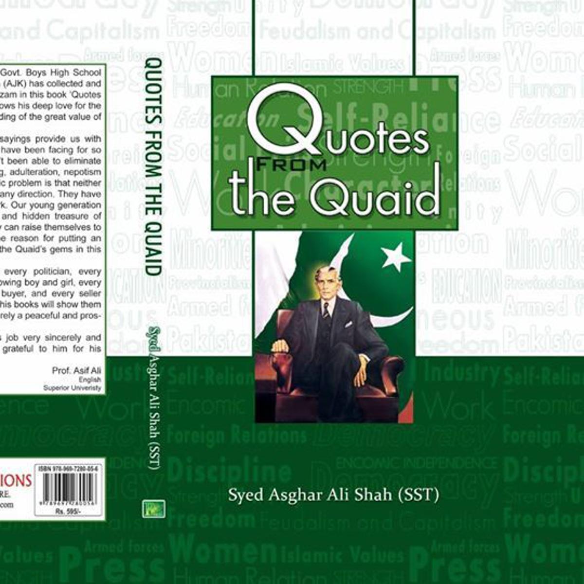Quotes From the Quaid by Syed Asghar Ali Shah Best selling Quaid ...