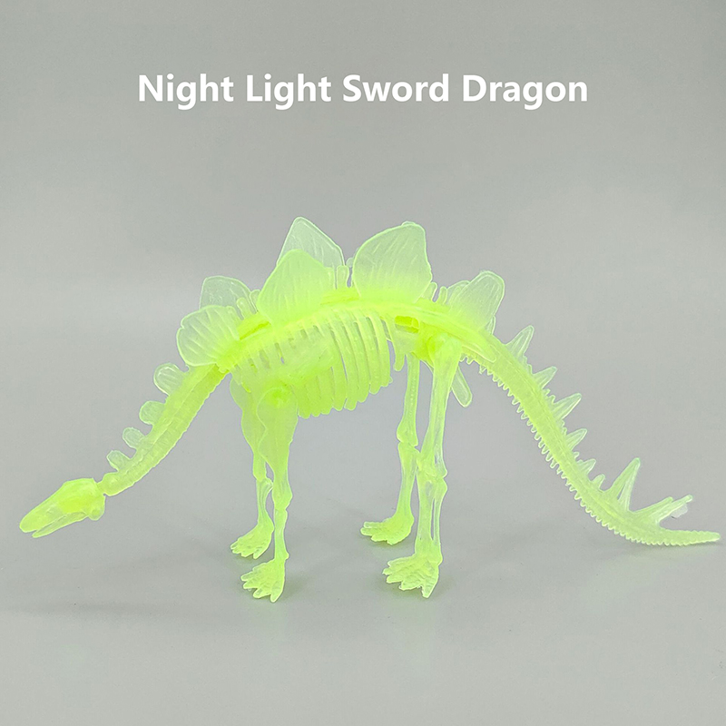 1 Set Kid Toy DIY Assembly Jurassic Dinosaur Fossil Skeleton Mosasaurus ...