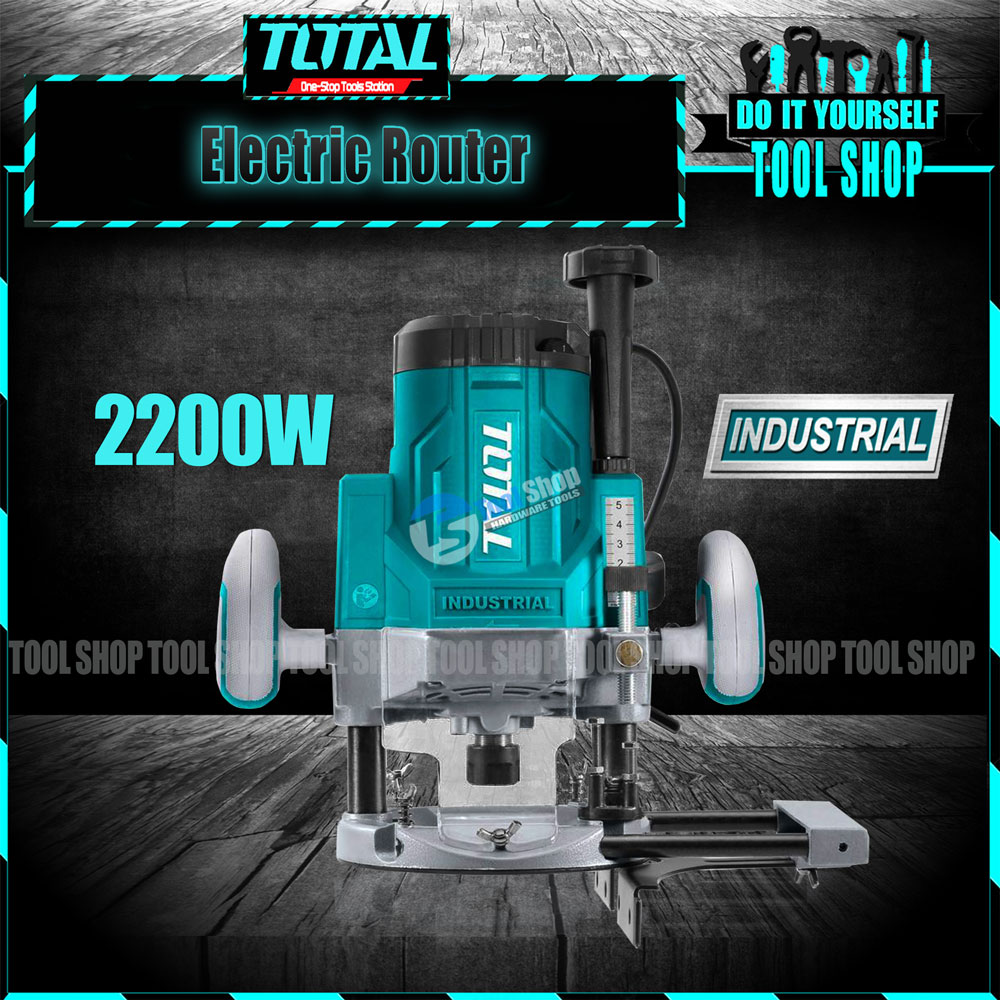 Total Industrial Electric Router 2200W - Variable Speed - Copper ...