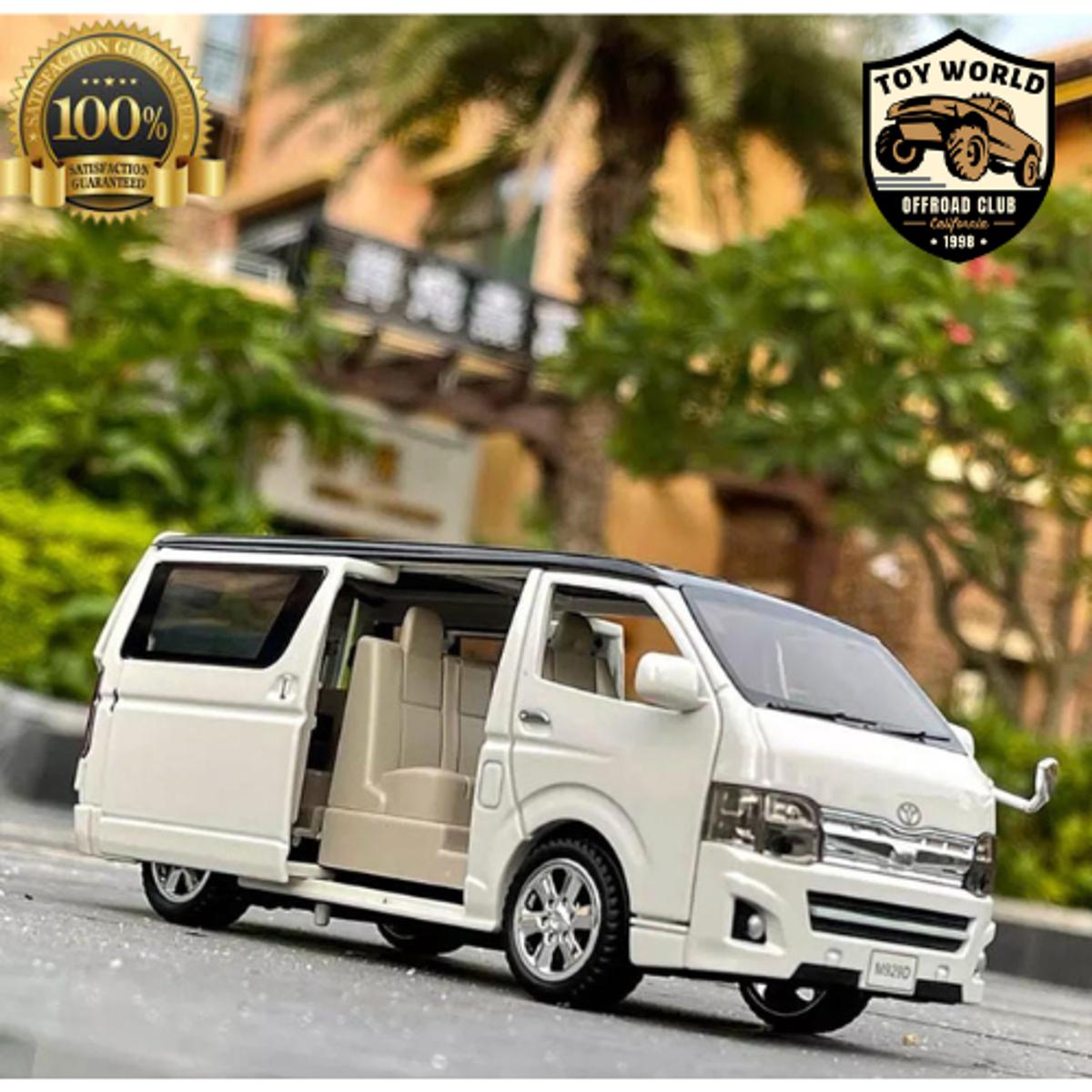 High Simulation 1:32 Toyota Hiace Alloy Model MPV Vehicle Model Toy Car ...